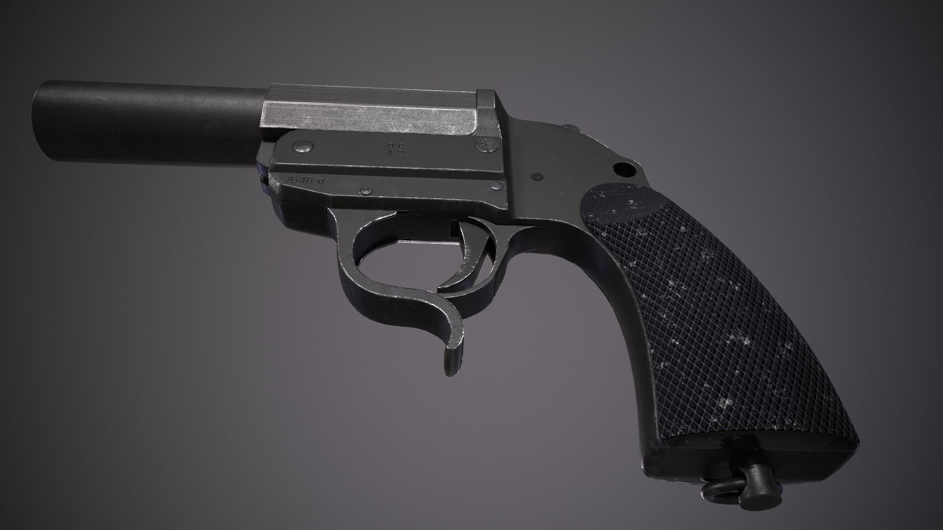 3D model LP34 Flare gun - Leuchtpistole 34 VR / AR / low-poly | CGTrader