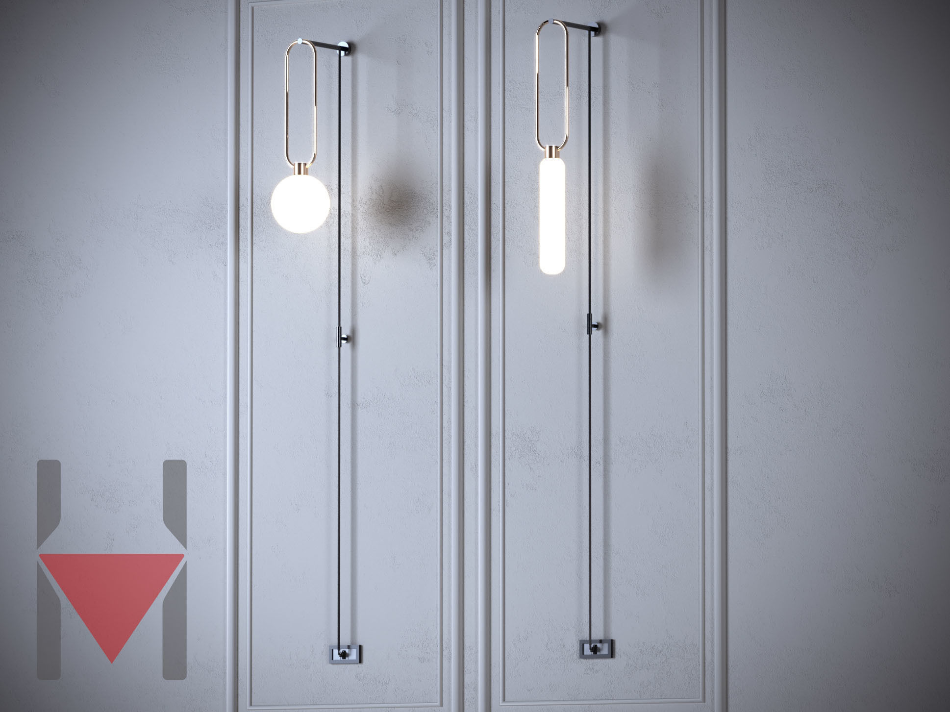 Wall Lights free 3D model | CGTrader
