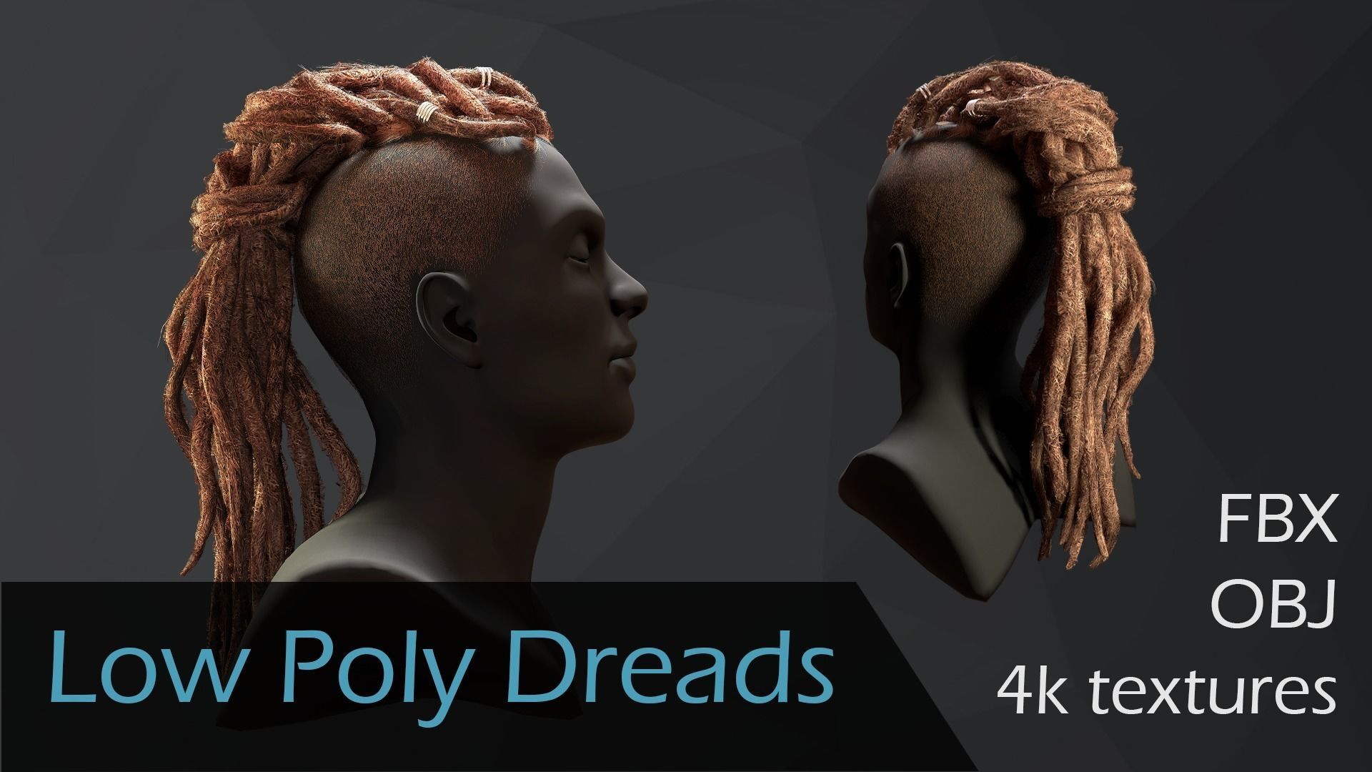 3D model Low Poly Dreads VR / AR / low-poly | CGTrader