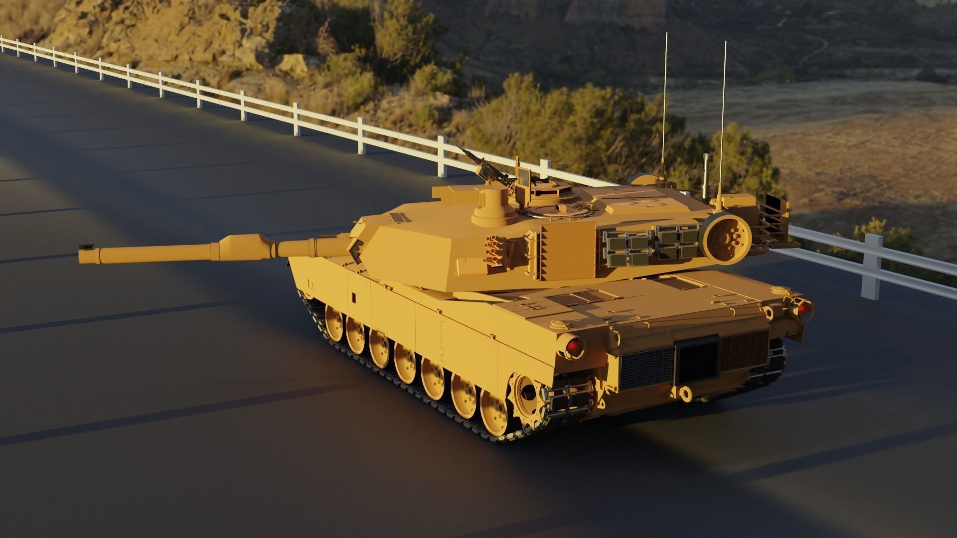 3D model M1A2 Abrams VR / AR / low-poly | CGTrader