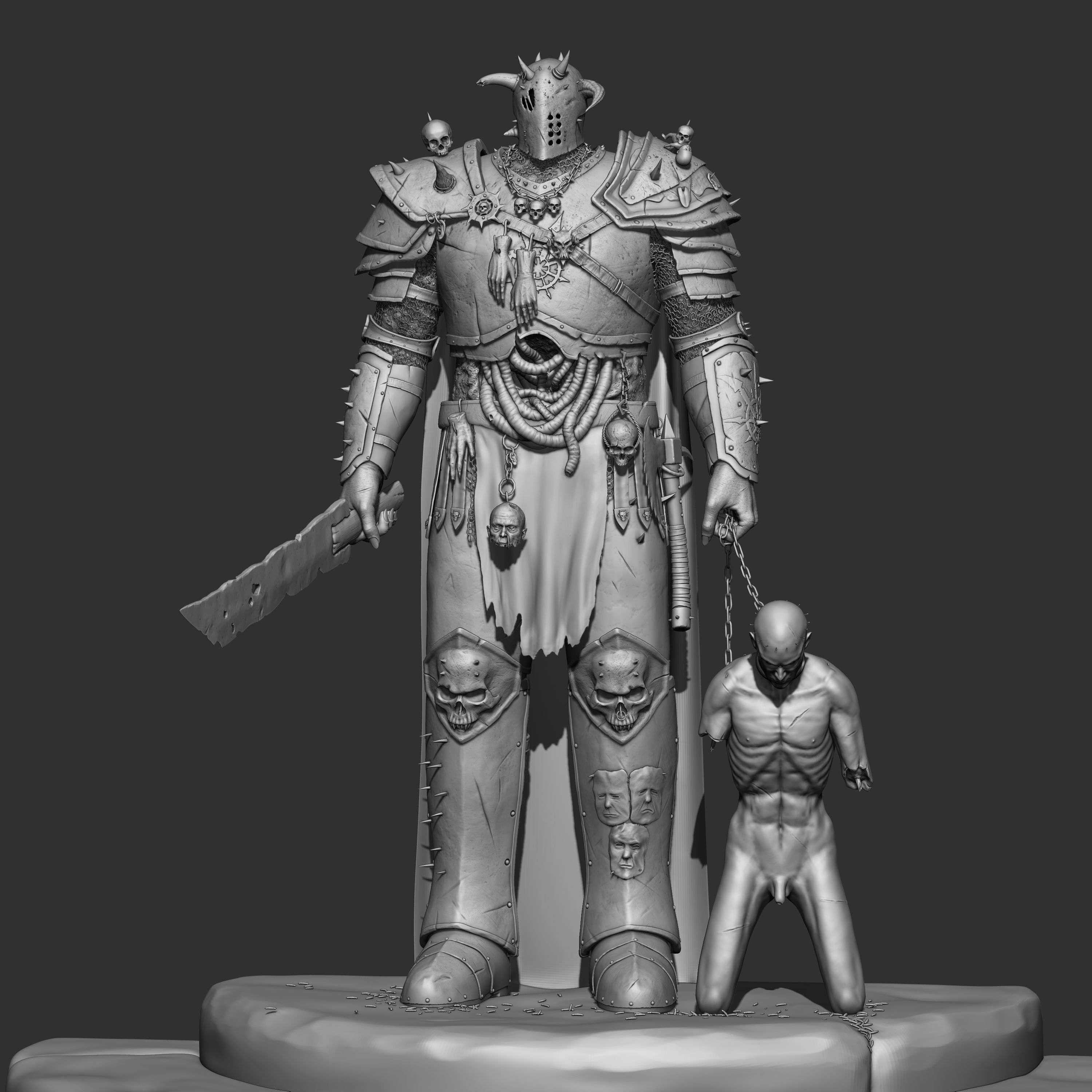 Death Guard Captain High Poly 3D model | CGTrader
