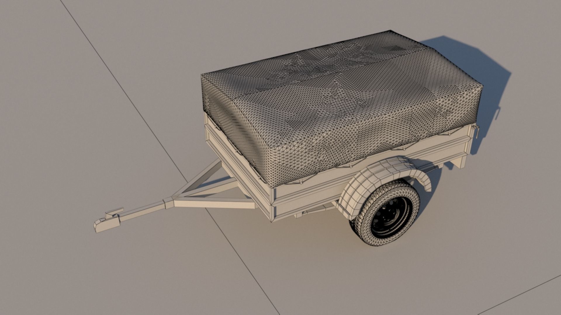 3D model vehicle trailer low-poly free models VR / AR / low-poly | CGTrader