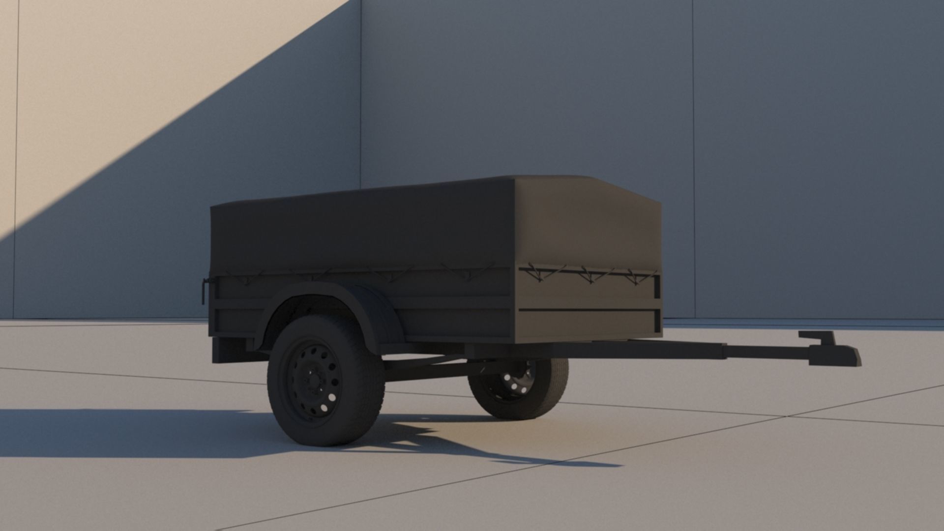 3D model vehicle trailer low-poly free models VR / AR / low-poly | CGTrader