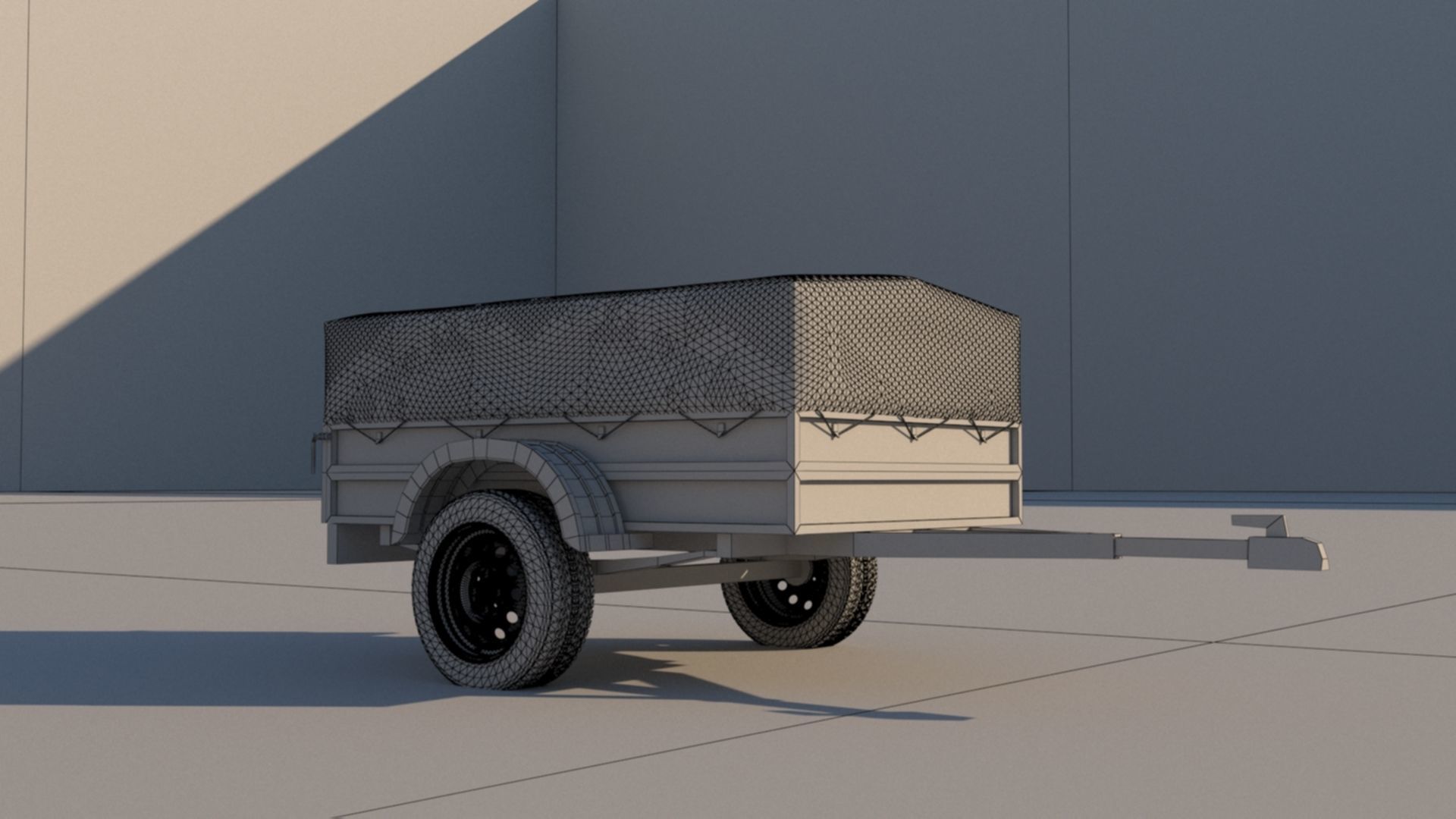 3D model vehicle trailer low-poly free models VR / AR / low-poly | CGTrader