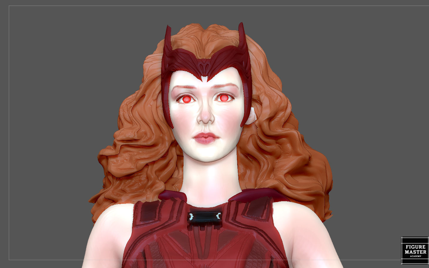 WANDA SCARLET WITCH FROM MARVEL MCU DRAMA WANDA VISION CHARACTER 3D ...