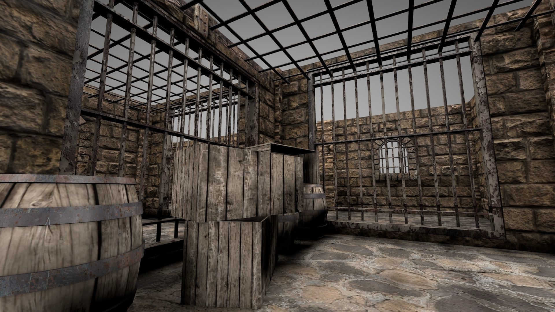 Medieval Prison Block 3D model | CGTrader