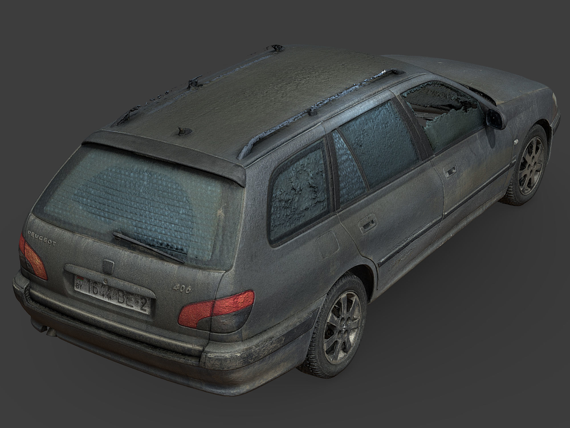 Peugeot 406 Estate RAW Scan 3D model | CGTrader