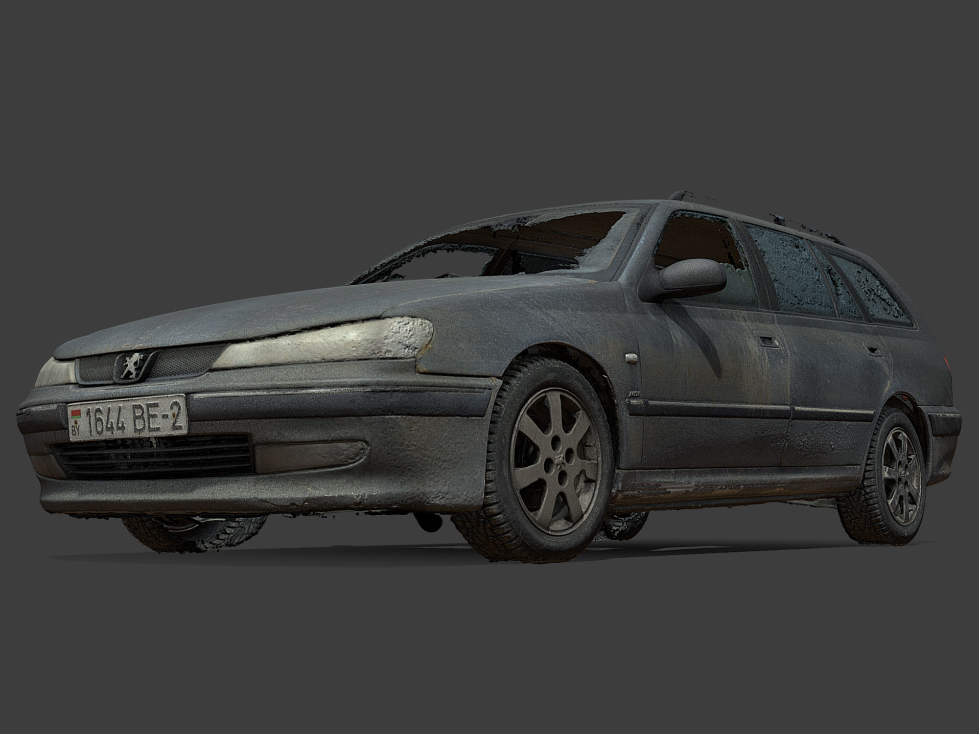 Peugeot 406 Estate RAW Scan 3D model | CGTrader