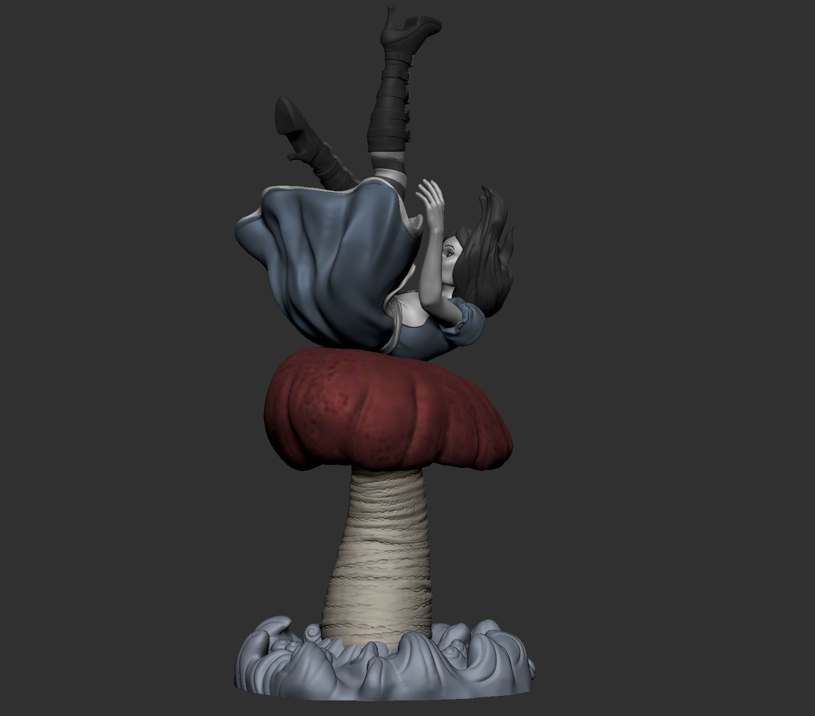 Alice Falling 3D model 3D printable | CGTrader