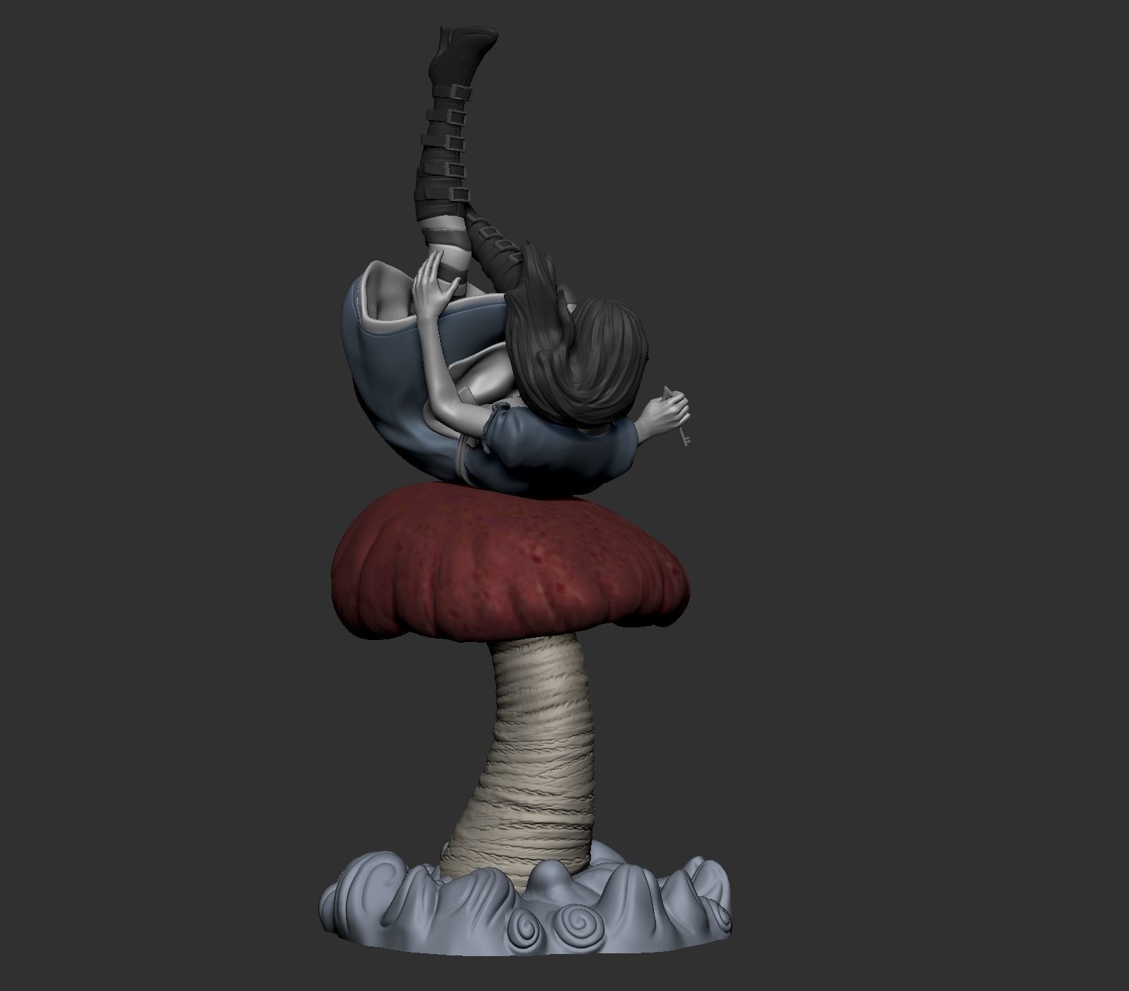 Alice Falling 3D model 3D printable | CGTrader