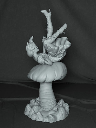 Alice Falling 3D model 3D printable | CGTrader