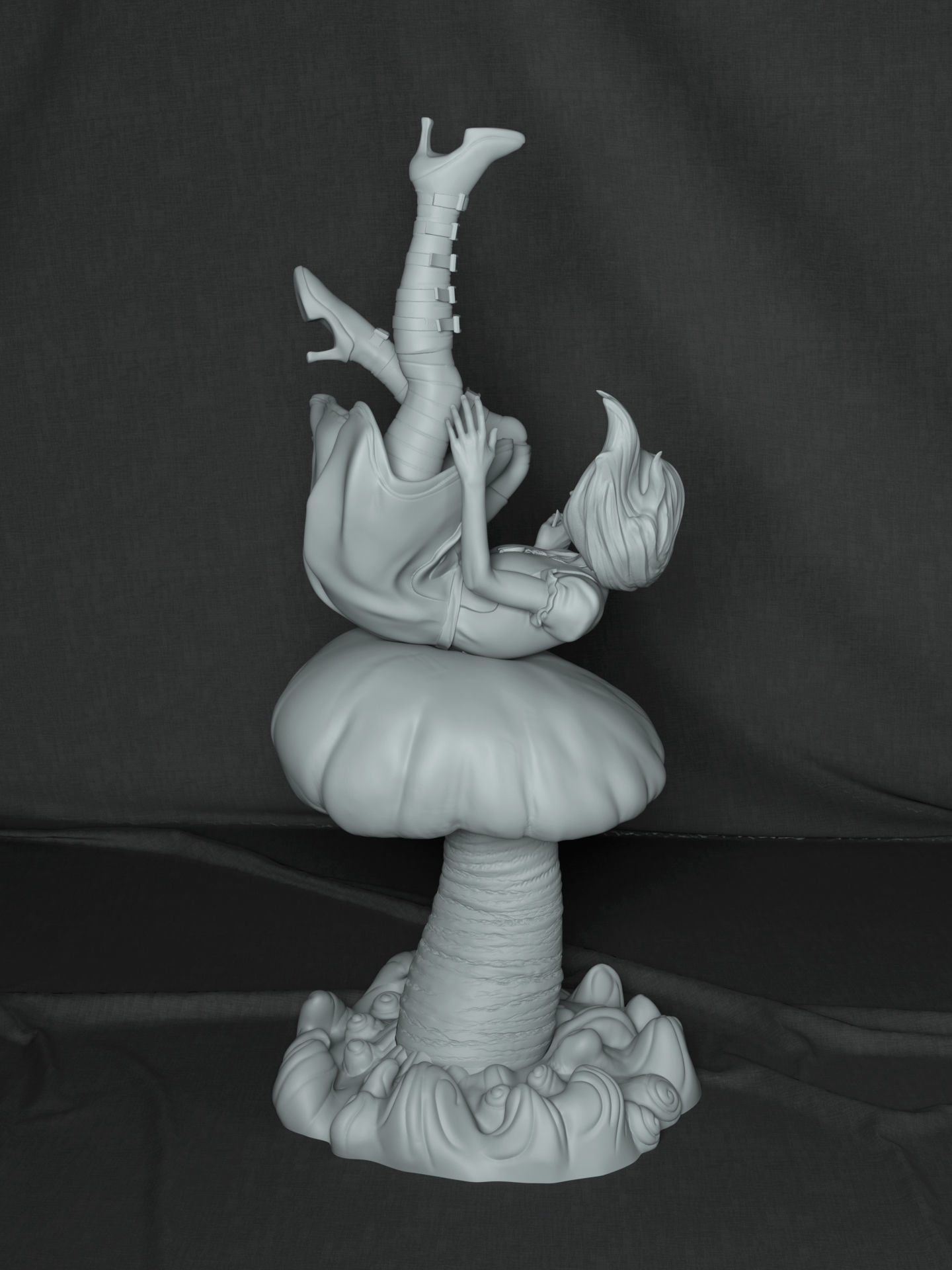 Alice Falling 3D model 3D printable | CGTrader