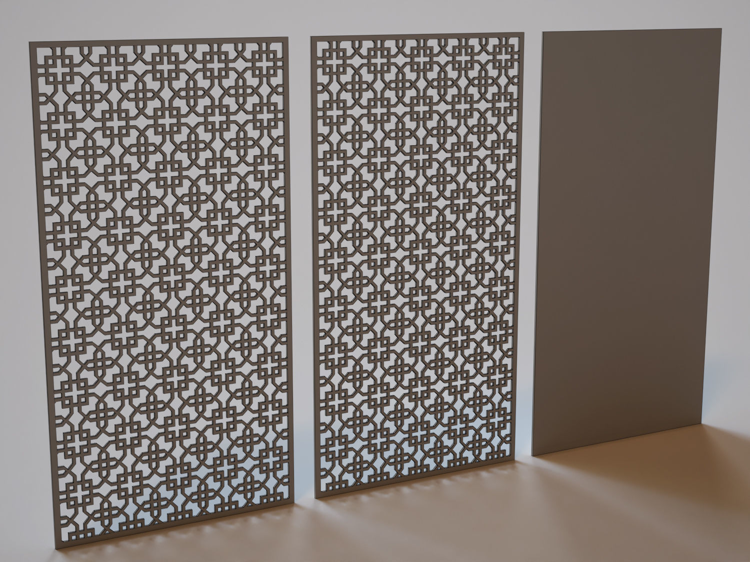 Partition decorative wall panel with ornate pattern 3D model | CGTrader