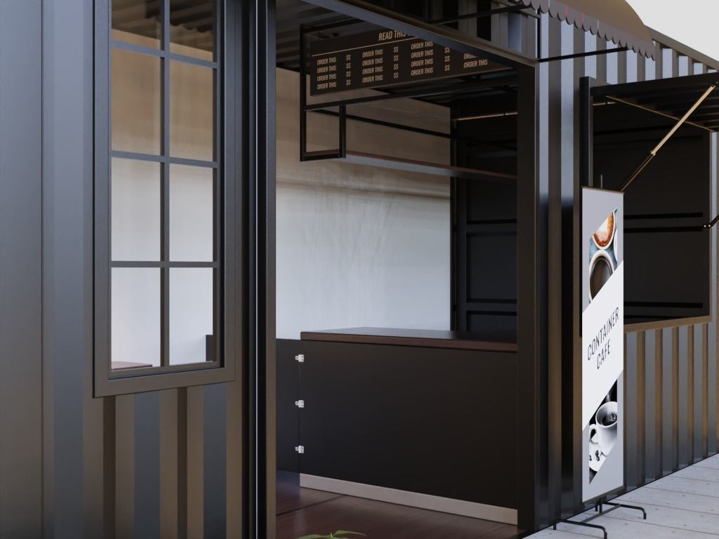 Container Cafe 2 3D model | CGTrader