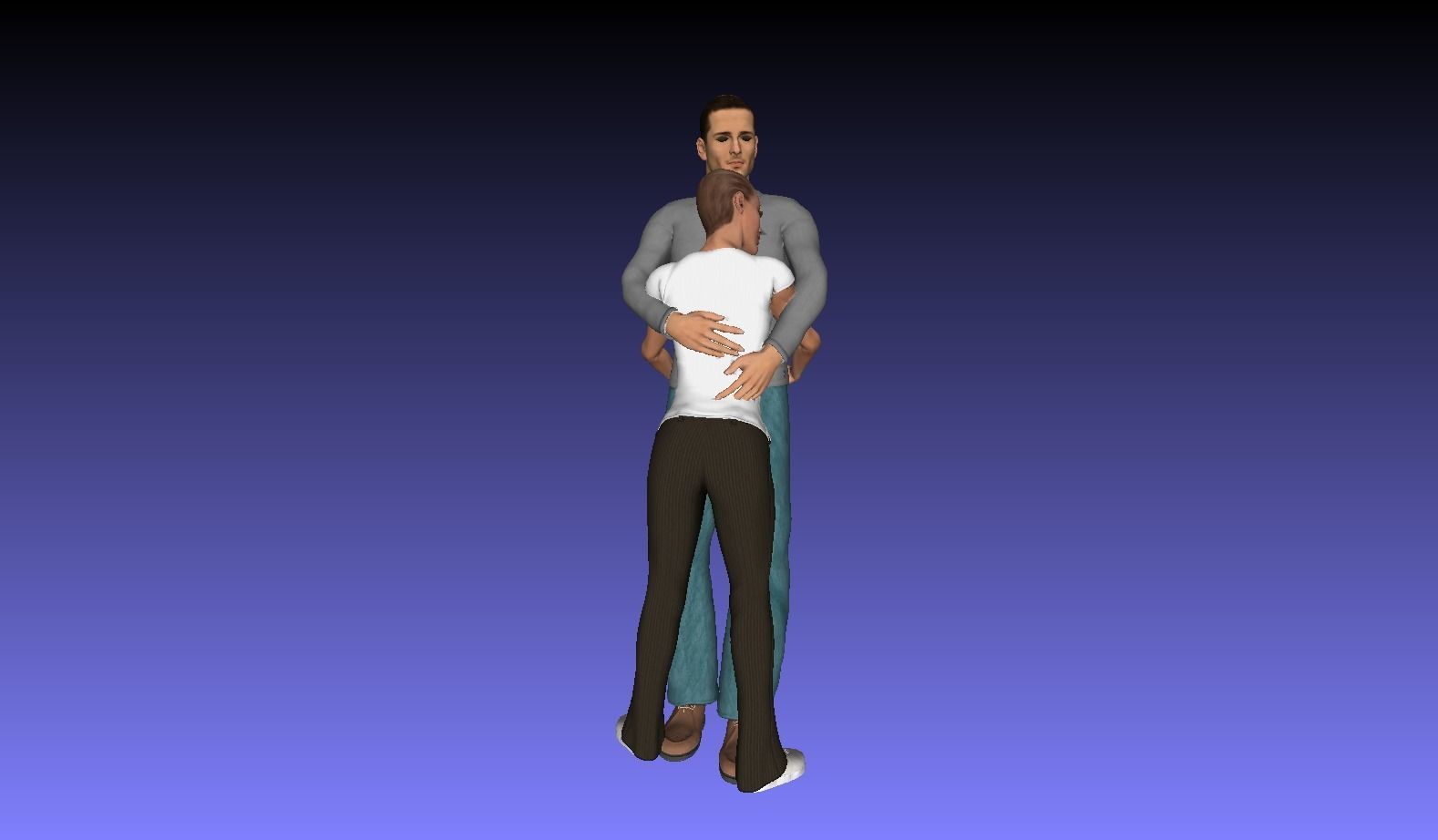 Printle Couple Hugging 3D model | CGTrader