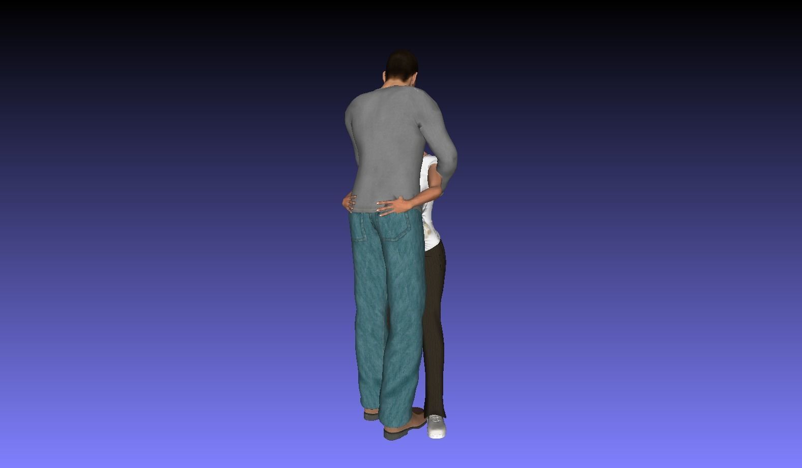 Printle Couple Hugging 3D model | CGTrader