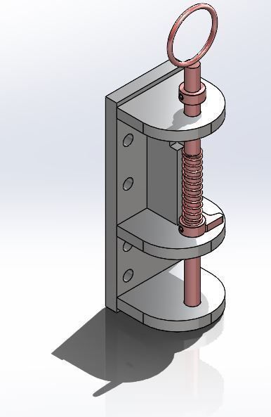 E Hitch - Spring Loaded 3D model | CGTrader