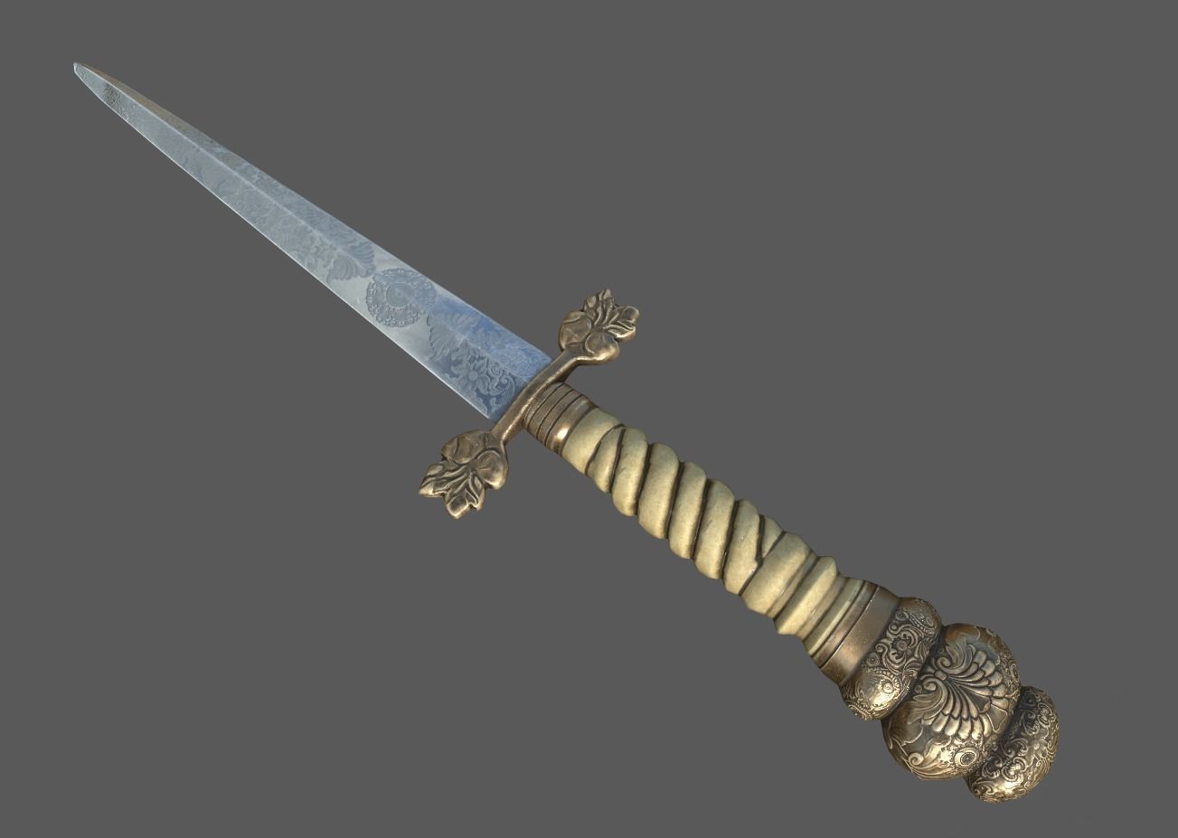 3D model Fancy Dagger VR / AR / low-poly | CGTrader