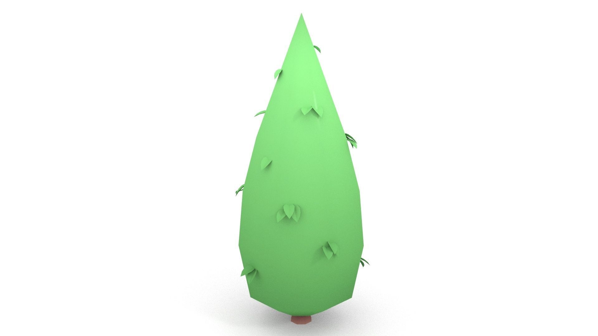 3D model Low poly Stylized cypress collection VR / AR / low-poly | CGTrader