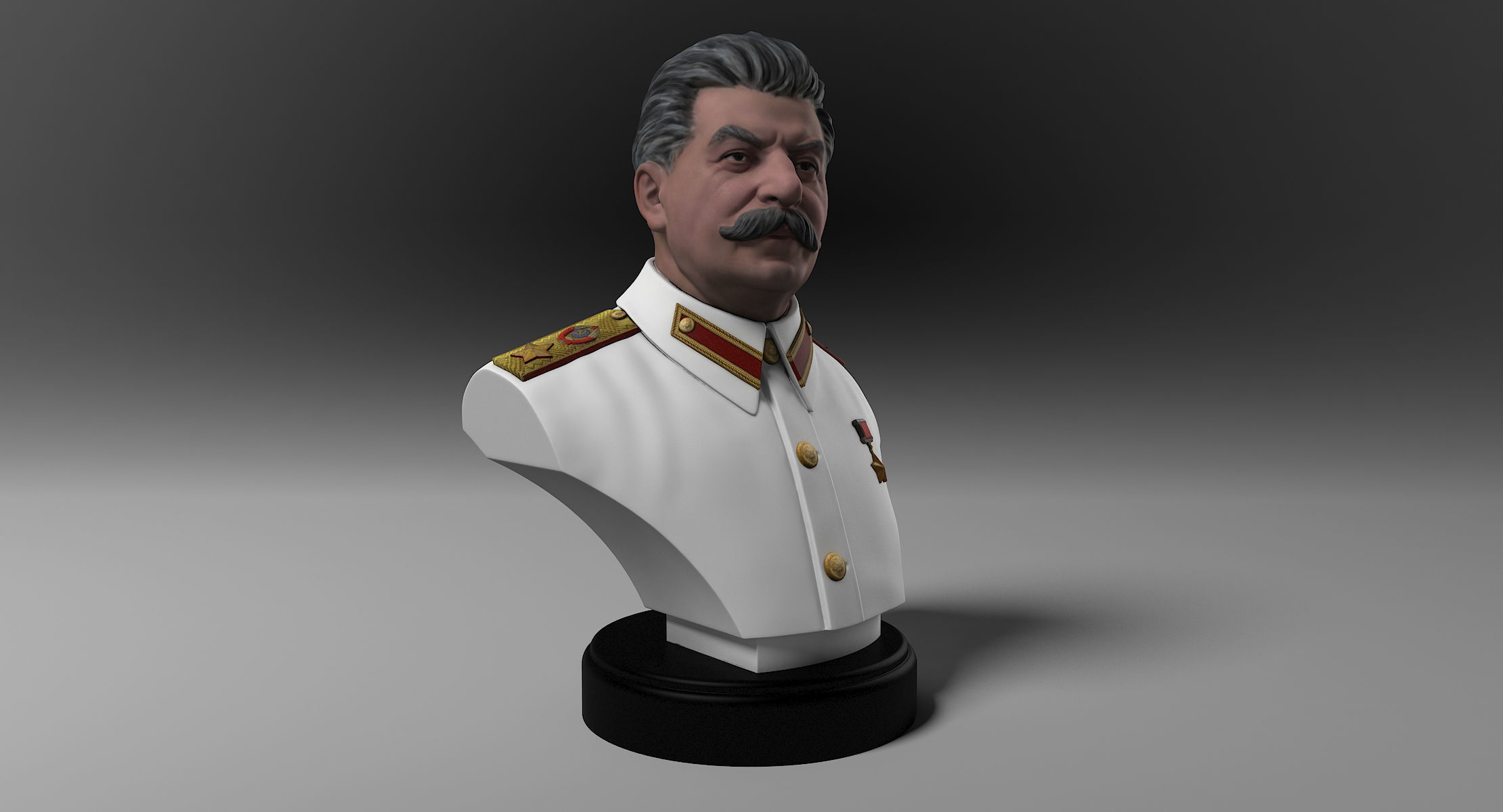Stalin Bust 3D model 3D printable | CGTrader