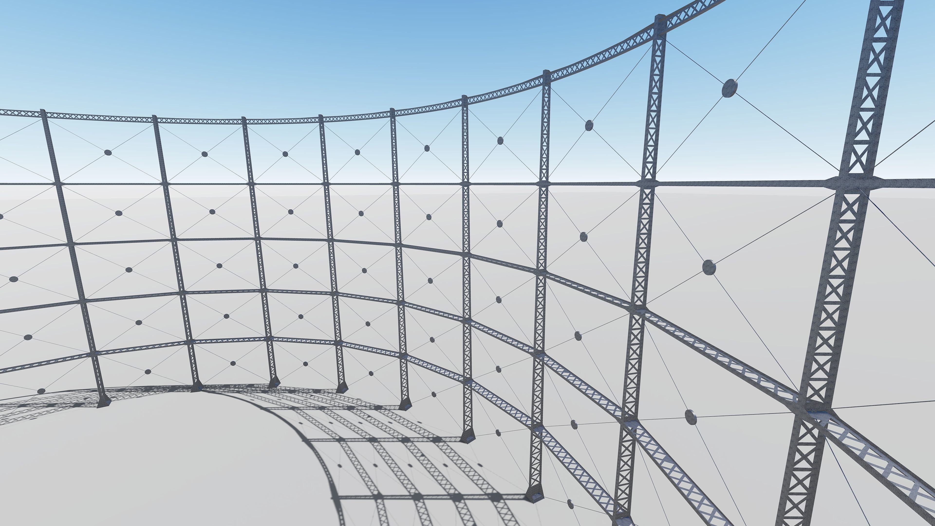 Gas holder structure 3D model 3D printable | CGTrader