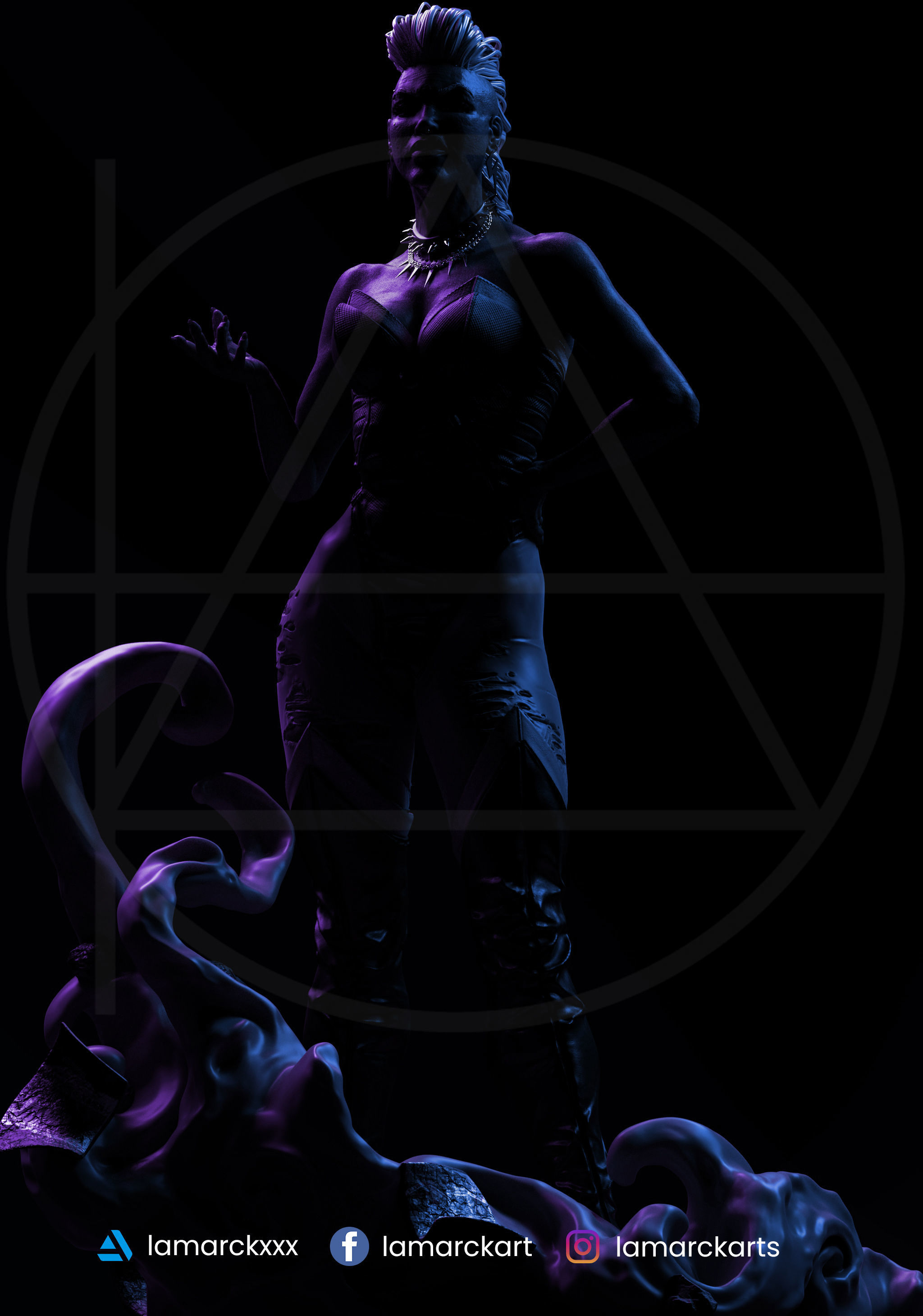 Punk Storm - FanArt 3D model 3D printable | CGTrader