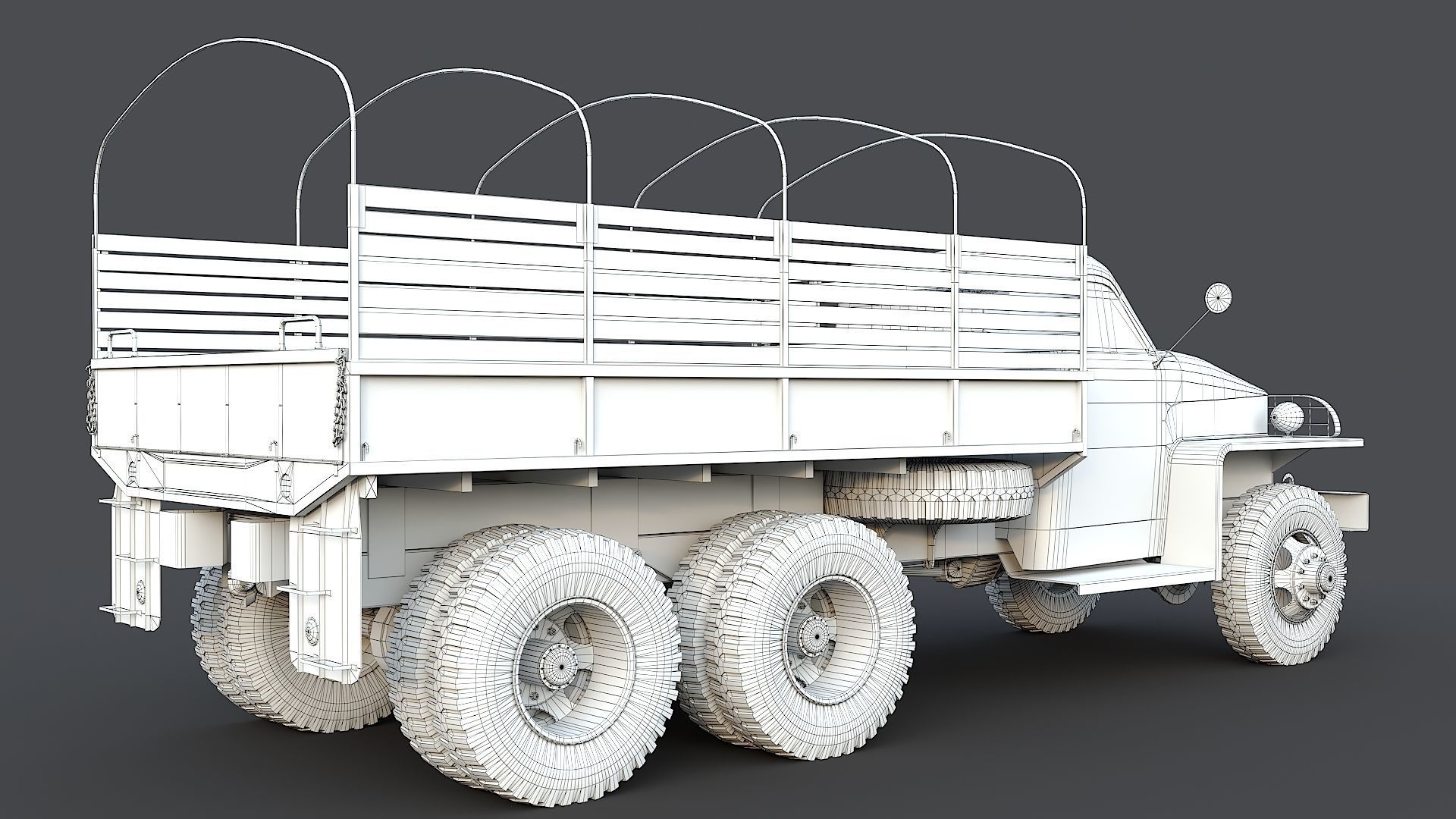 3D model Studebaker US6 military truck us army VR / AR / low-poly | CGTrader