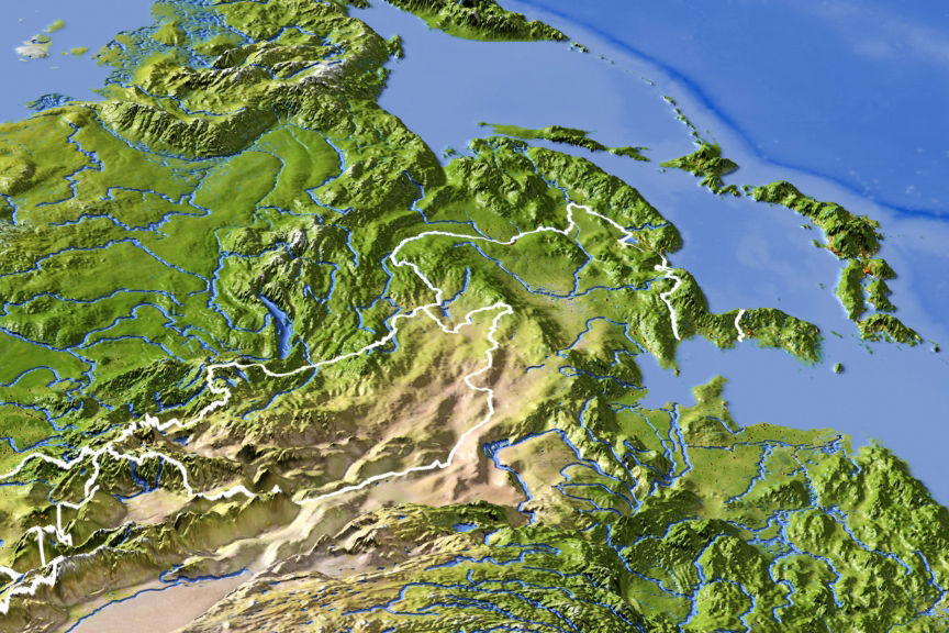 Asia High resolution 3D relief maps 3D model | CGTrader