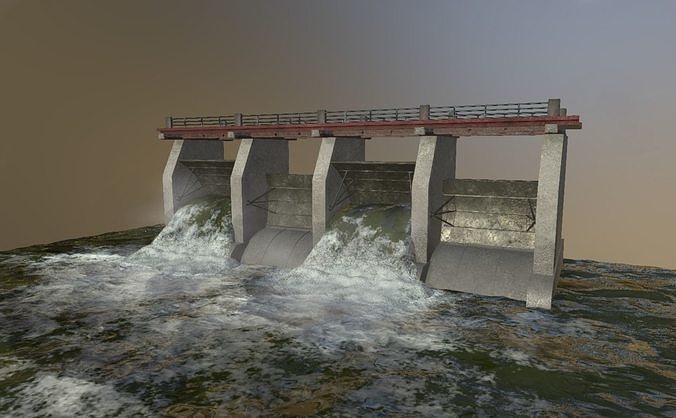 3D model Weir game ready PBR VR / AR / low-poly | CGTrader