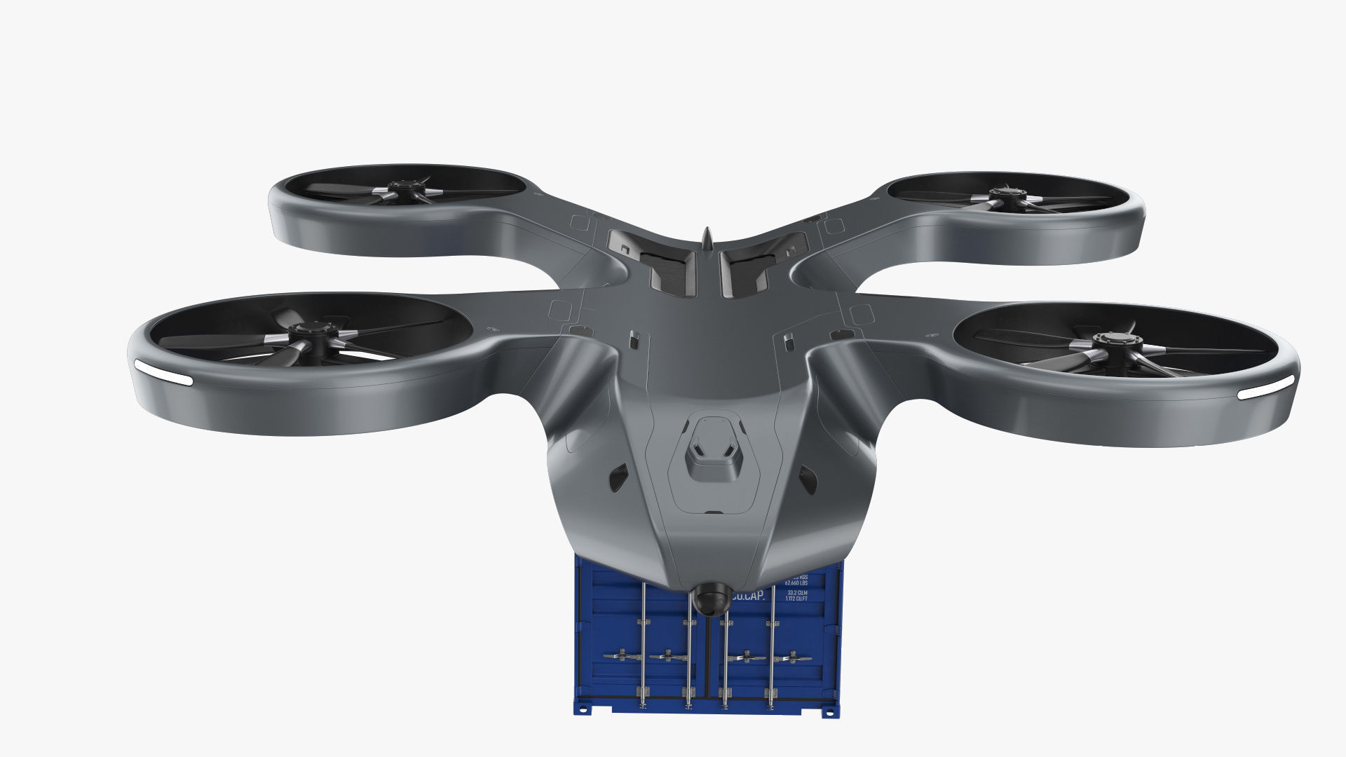 Cargo Drone 3D model | CGTrader