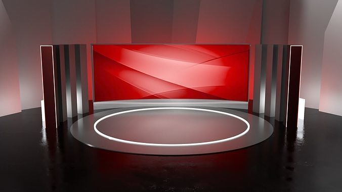 Simple virtual studio 3D model | CGTrader