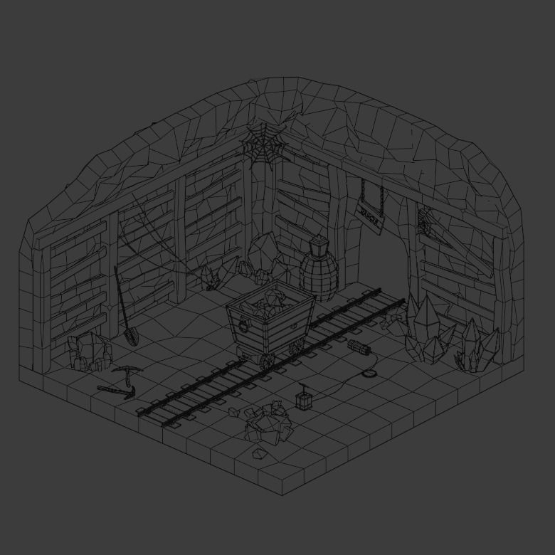 3D model Mining VR / AR / low-poly | CGTrader