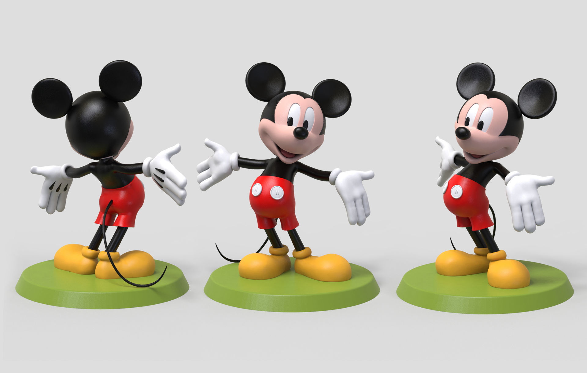 mickey mouse 3d print model 3D model 3D printable | CGTrader