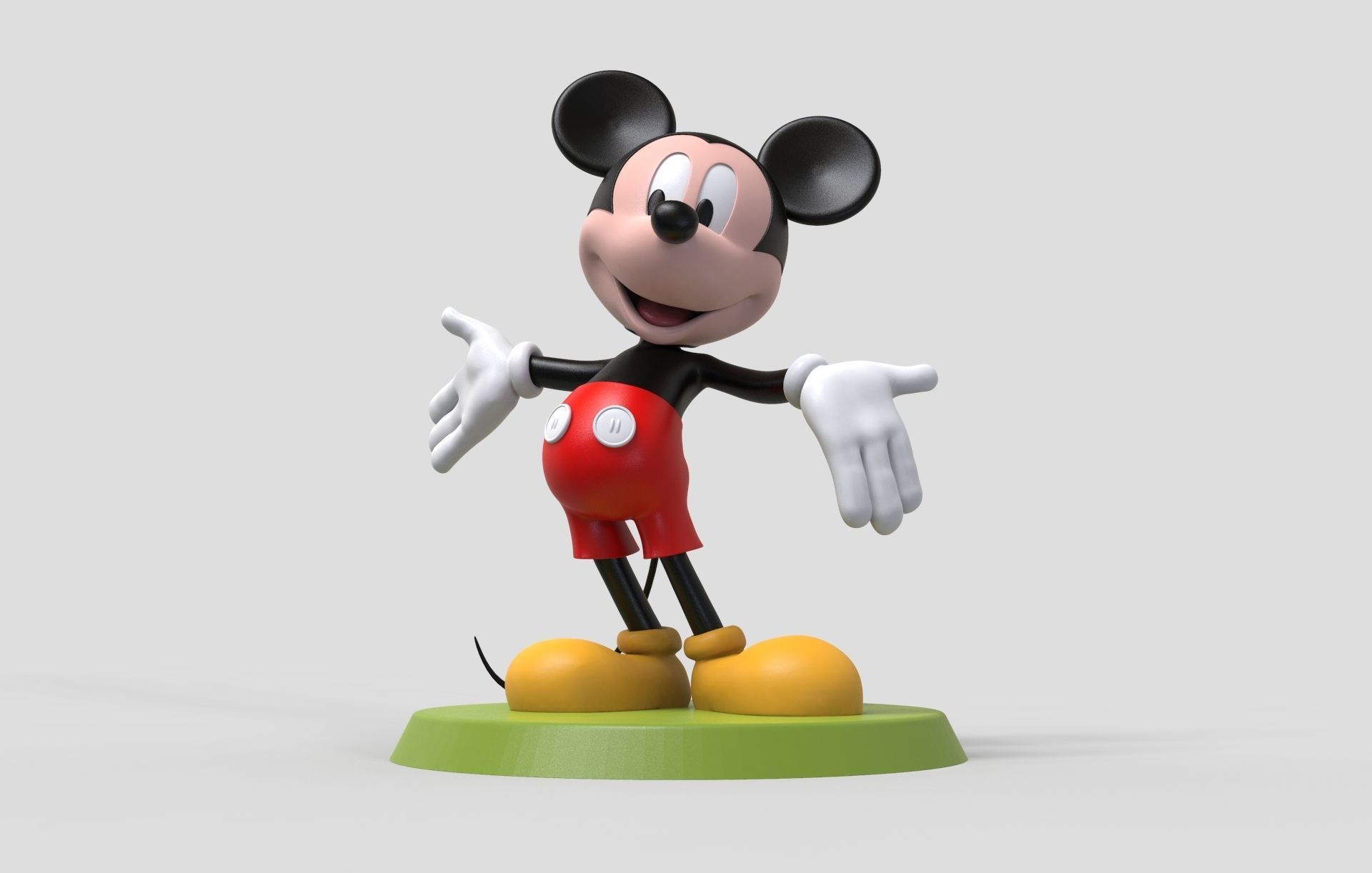 mickey mouse 3d print model 3D model 3D printable | CGTrader