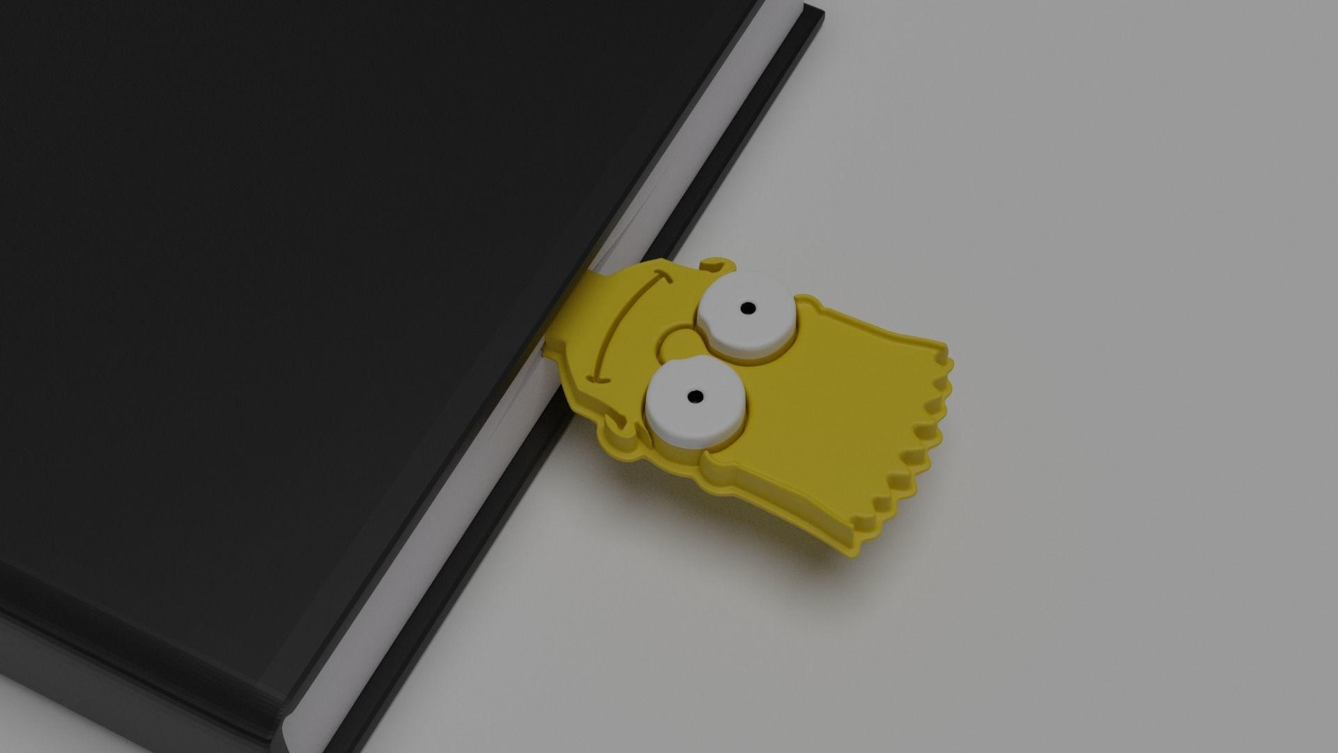Bart Simpson Bookmark 3D model 3D printable | CGTrader