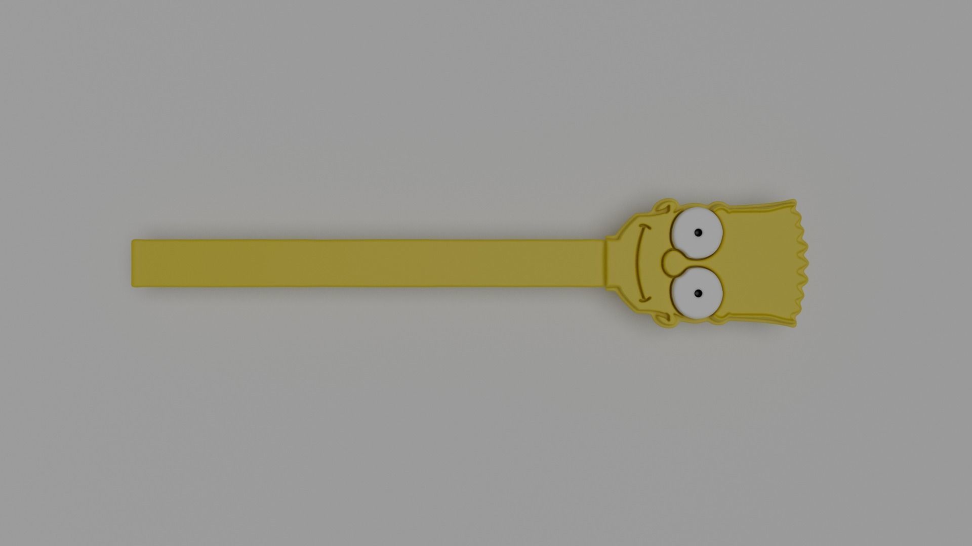 Bart Simpson Bookmark 3D model 3D printable | CGTrader