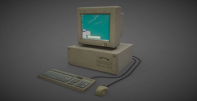 3D model old pc VR / AR / low-poly | CGTrader