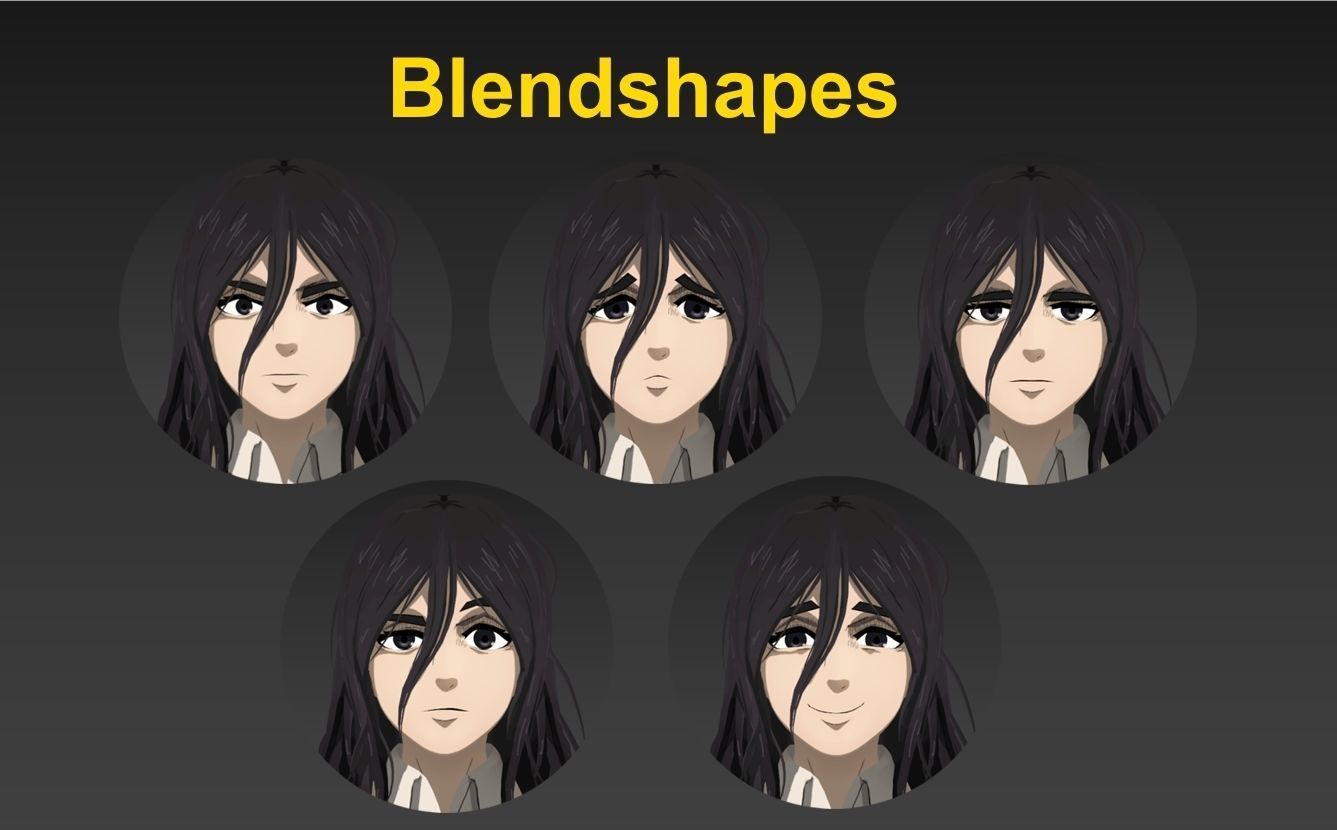 Pieck SNK VRChat Avatar PC 3D model rigged | CGTrader