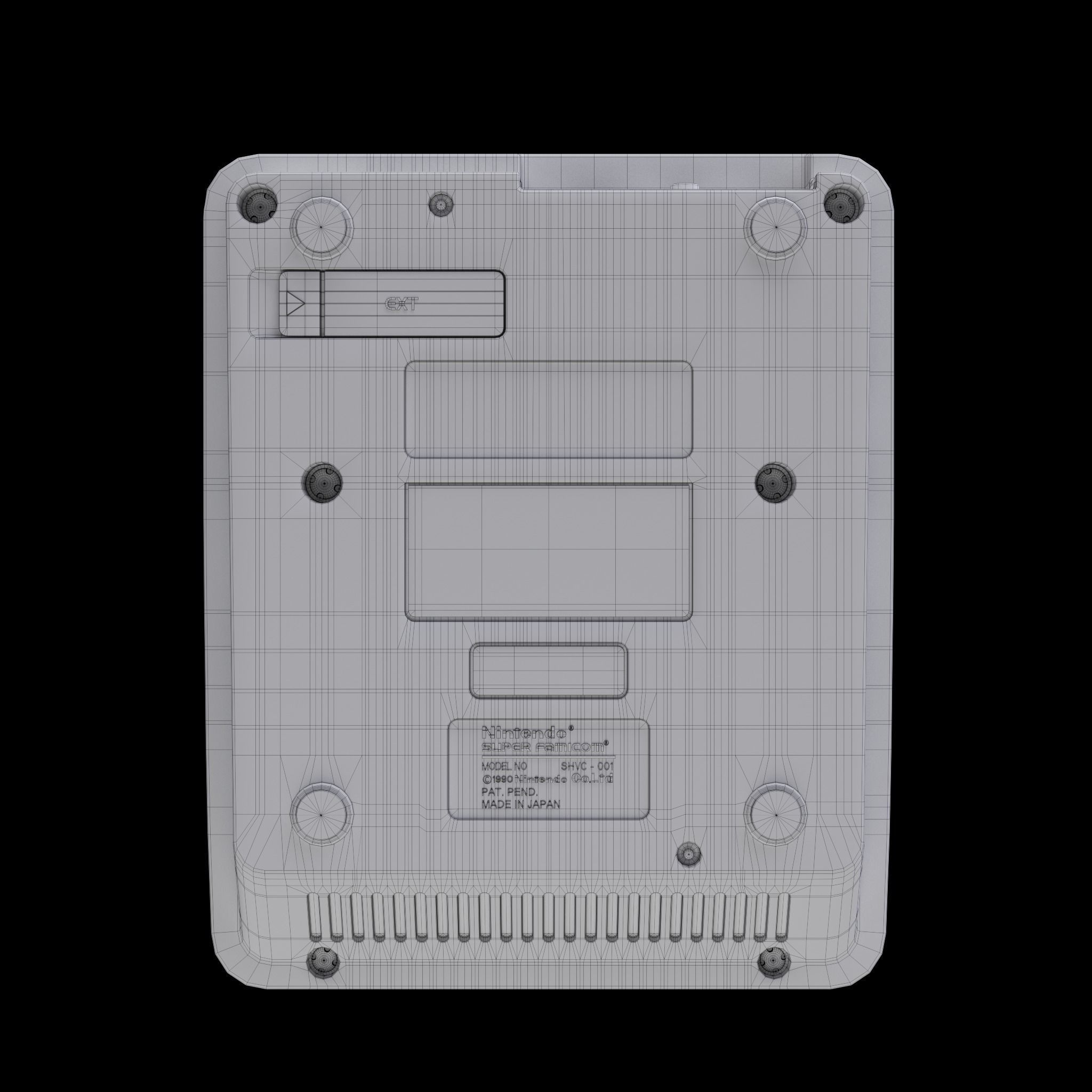 Super Nintendo Console 3D model | CGTrader