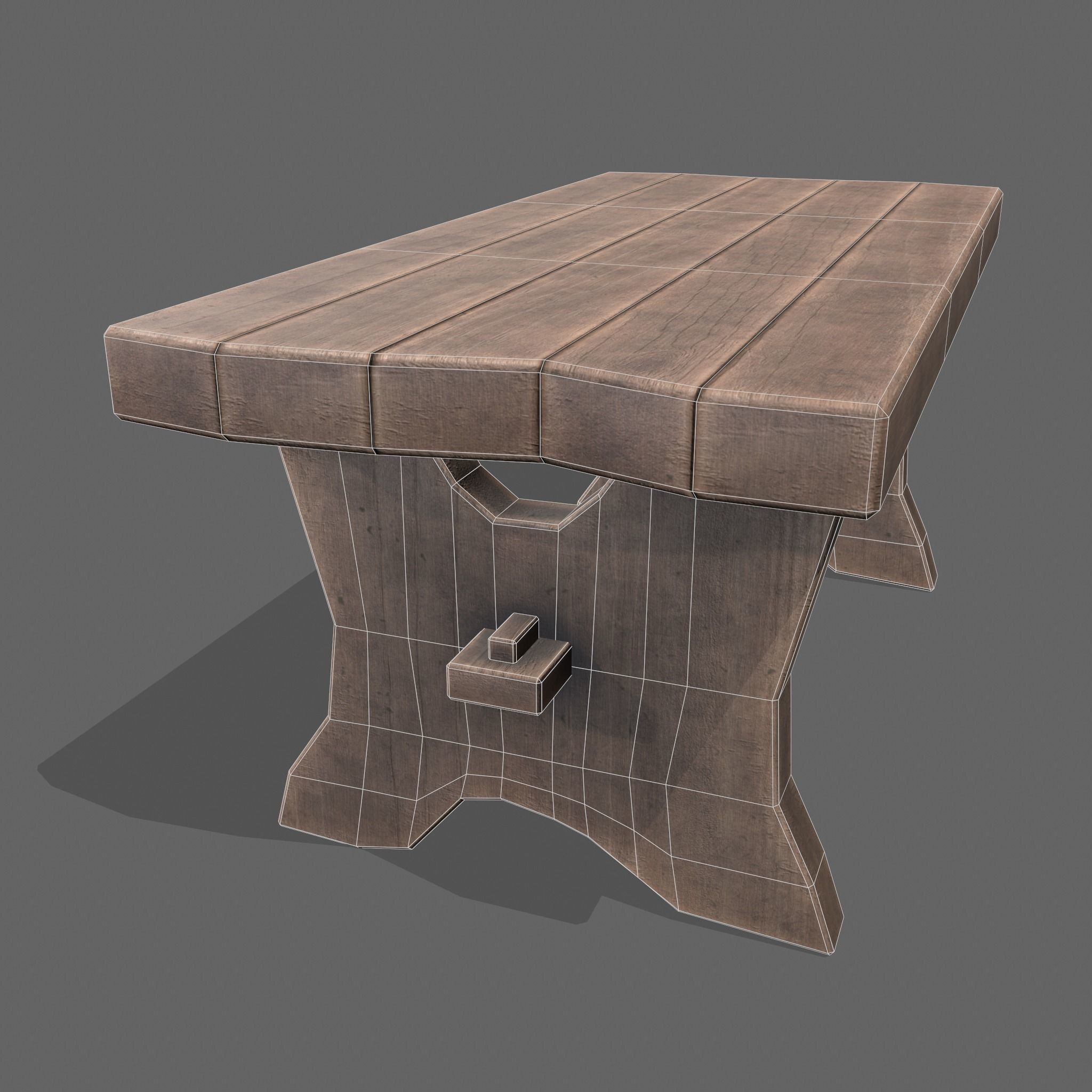 3D model Medieval Blacksmith Bench VR / AR / low-poly | CGTrader