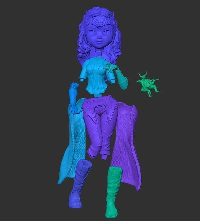 Wanda Maximoff 3D model 3D printable | CGTrader