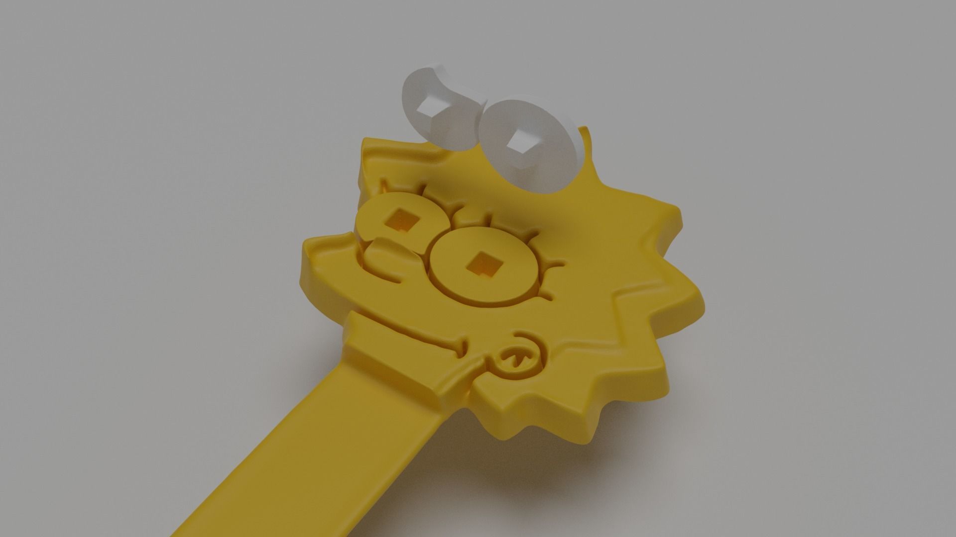 Lisa Simpson Bookmark 3D model 3D printable | CGTrader