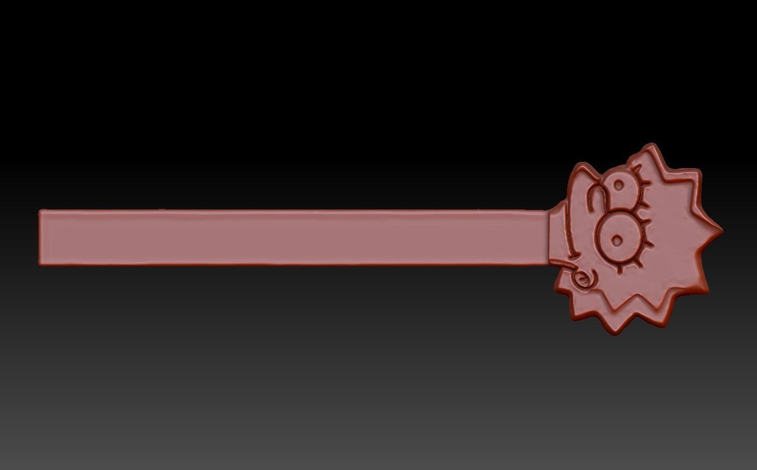Lisa Simpson Bookmark 3D model 3D printable | CGTrader