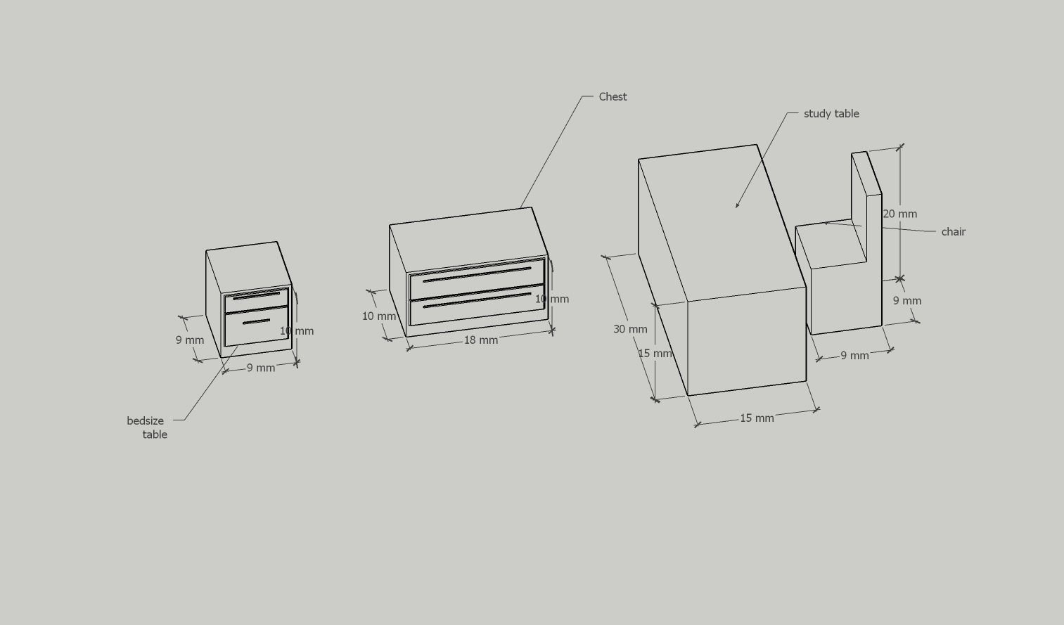 1 100 AND 1 50 SCALE ARCHITECTURE FURNITURE 3D model 3D printable ...