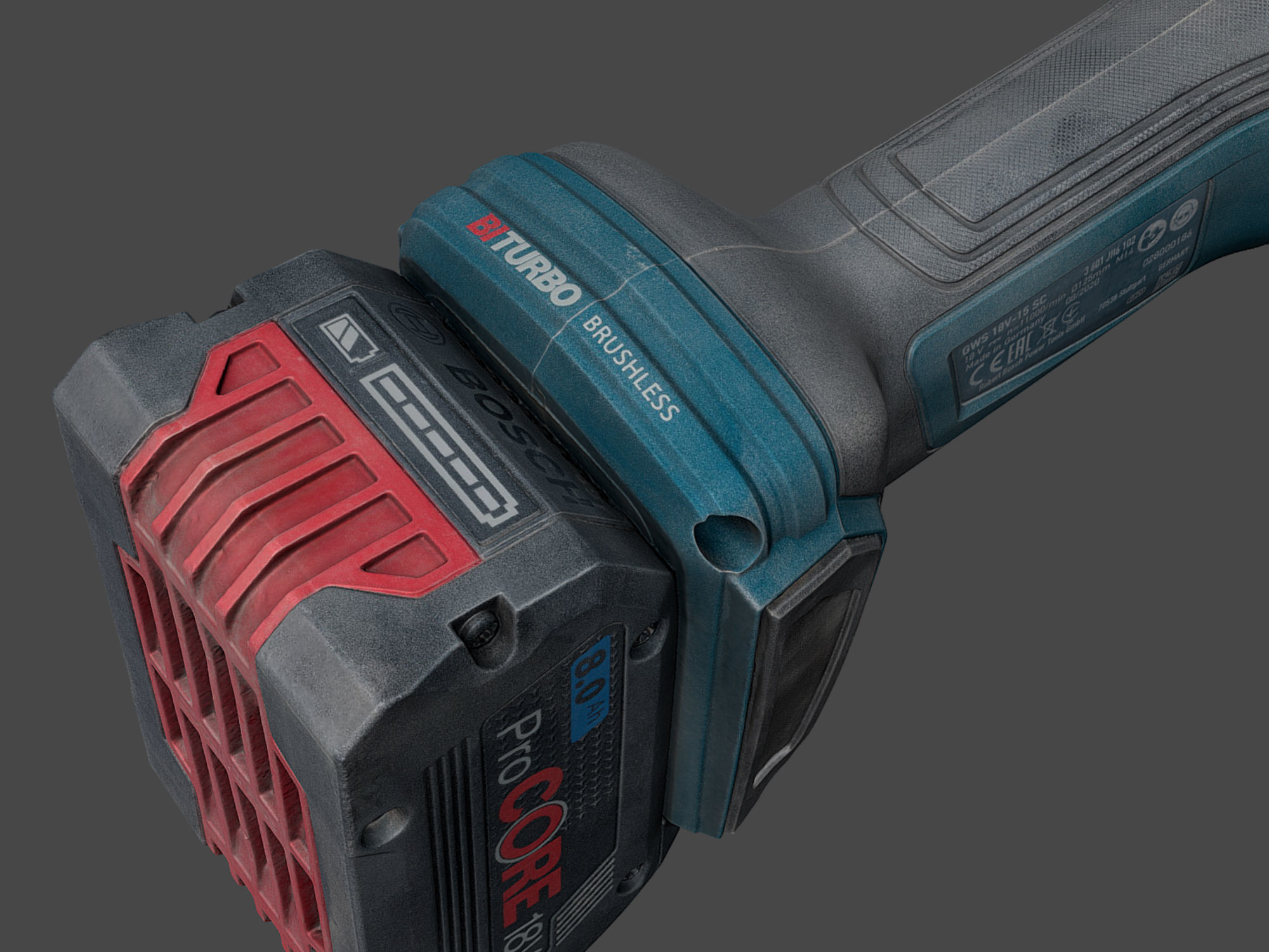 Bosch GWS 18V-15 SC Professional RAW Scan 3D model | CGTrader