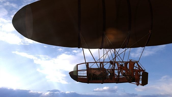 3D model Air Balloon Ship VR / AR / low-poly | CGTrader