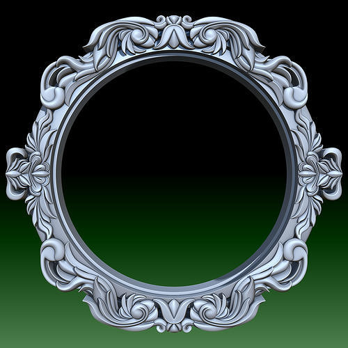Round Photo Frame 3D model 3D printable | CGTrader