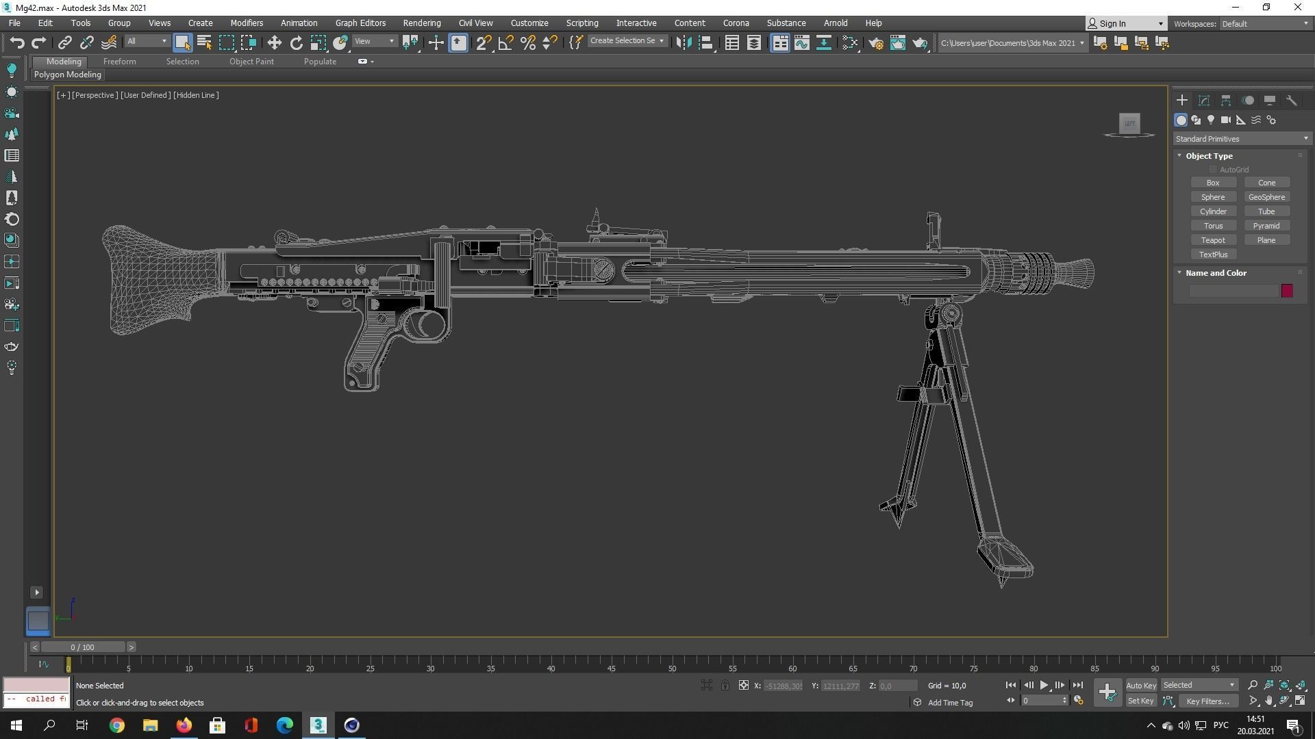 3D model Machine gun MG 42 VR / AR / low-poly | CGTrader