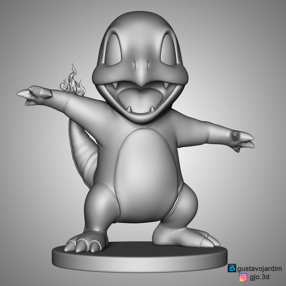 Charmander for 3D Print 3D model 3D printable | CGTrader