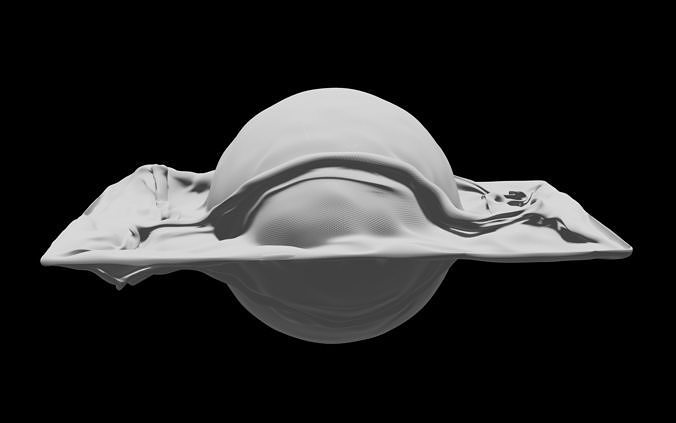 Ball and cloth model 3D model 3D printable | CGTrader